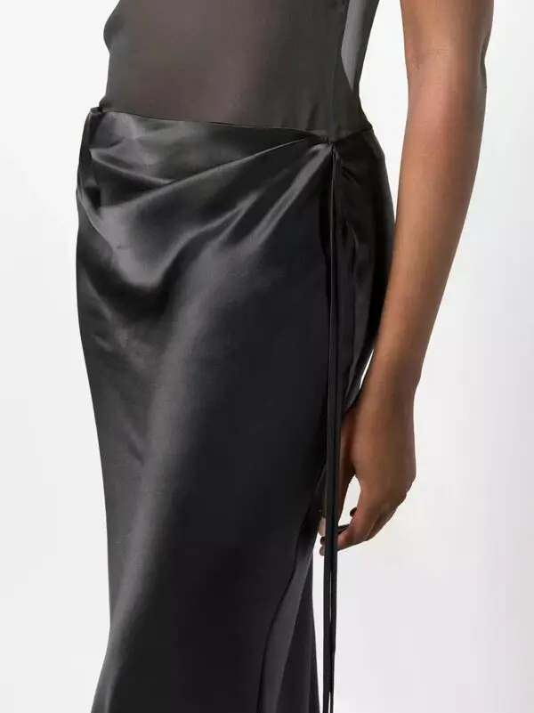 Christopher Esber Sheer-panel Cowl-neck Gown