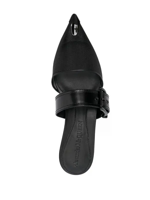 Alexander McQueen Punk Point-toe Flat Mules