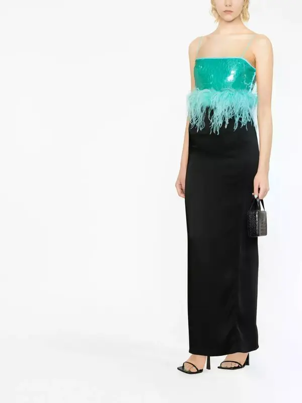 Giuseppe Di Morabito Embellished Feather-trim Top
