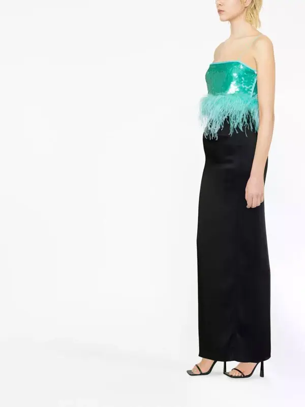 Giuseppe Di Morabito Embellished Feather-trim Top