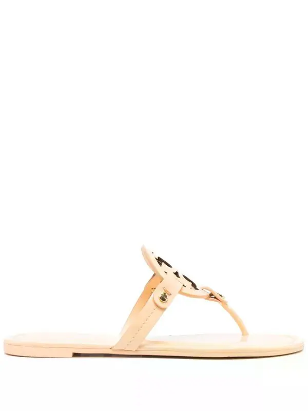 Tory Burch Miller Cut-out Leather Flip-flops