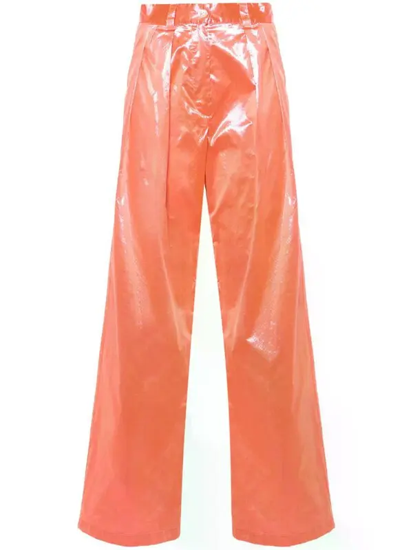FORTE_FORTE Metallic Straight Trousers