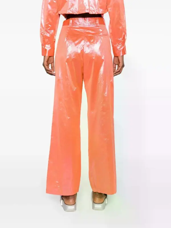 FORTE_FORTE Metallic Straight Trousers