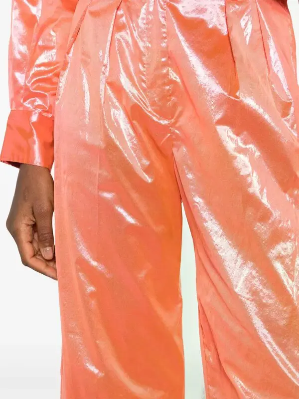FORTE_FORTE Metallic Straight Trousers