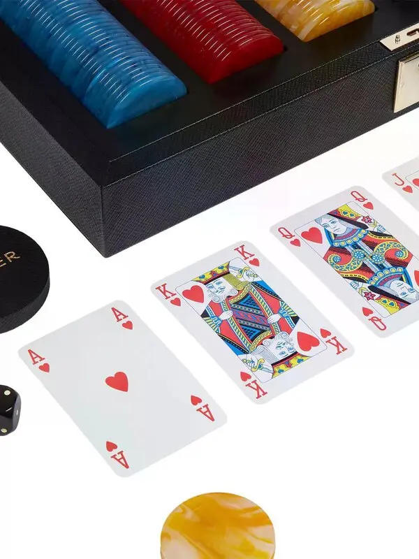 Smythson Panama Poker Set
