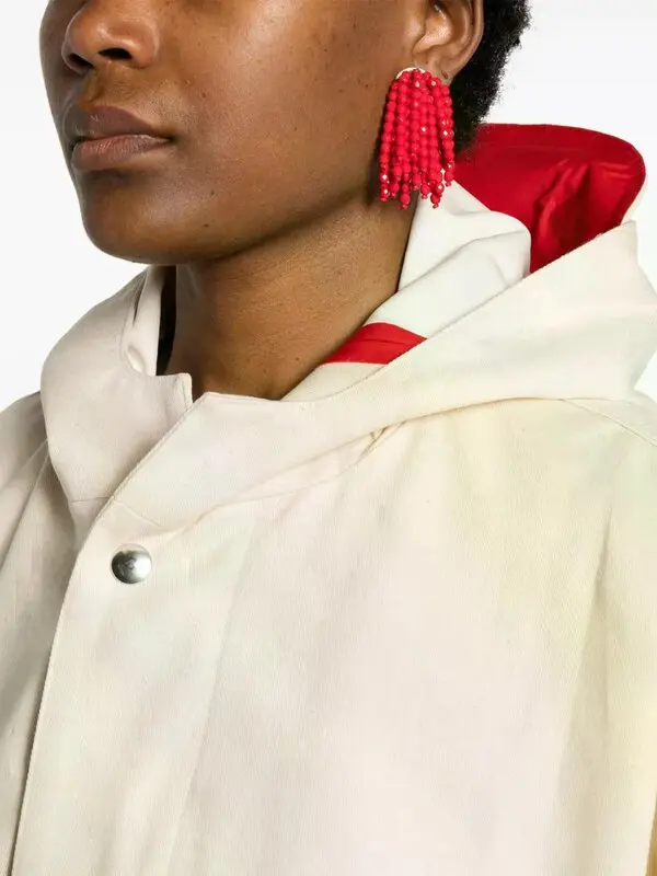 Plan C Hooded Twill Parka Jacket