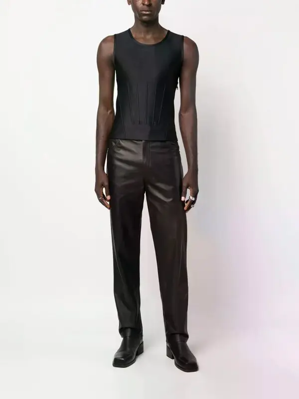 MUGLER Round-neck Sleeveless Top