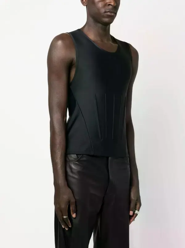 MUGLER Round-neck Sleeveless Top