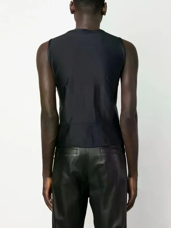 MUGLER Round-neck Sleeveless Top