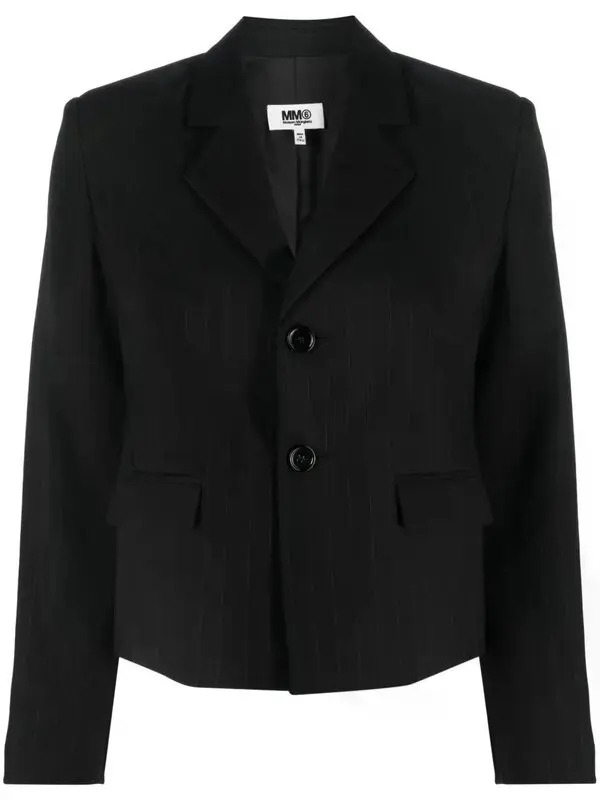MAISON MARGIELA Striped Single-breasted Blazer