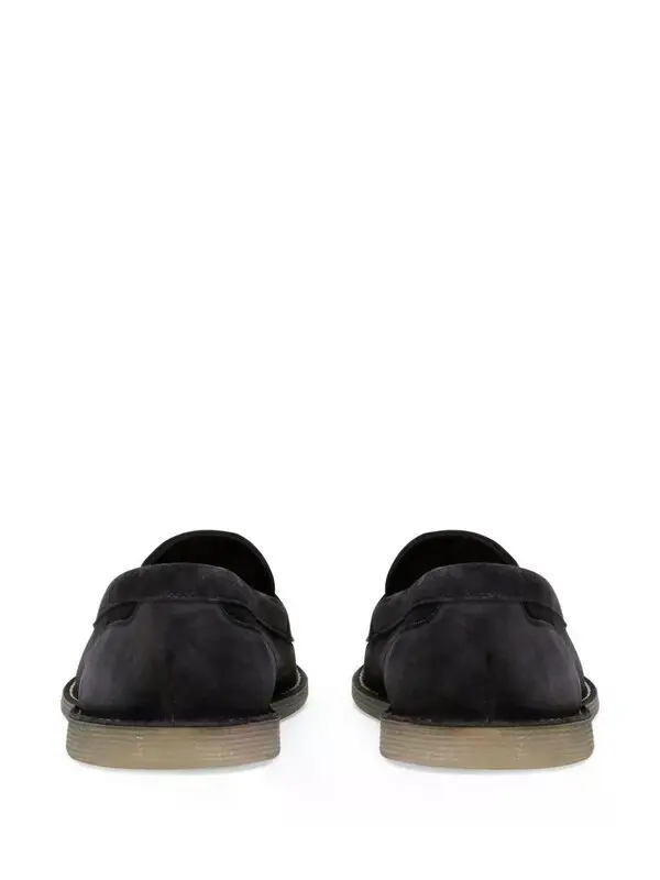 Dolce & Gabbana Logo-lettering Suede Loafers