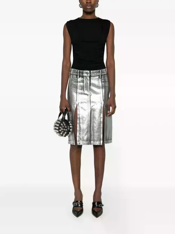 Alexander Wang Ruched Sleeveless Top - Black