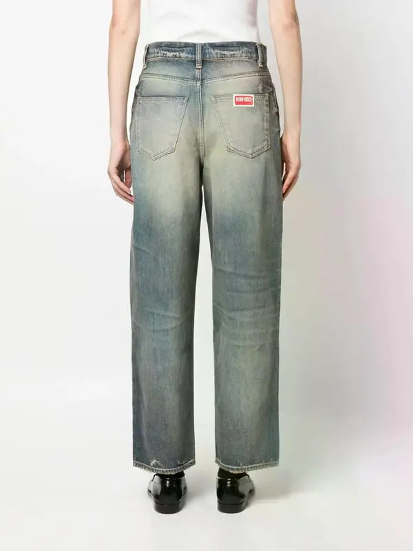 Kenzo Mid-rise Tapered Jeans