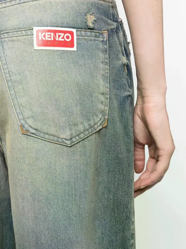 Kenzo Mid-rise Tapered Jeans
