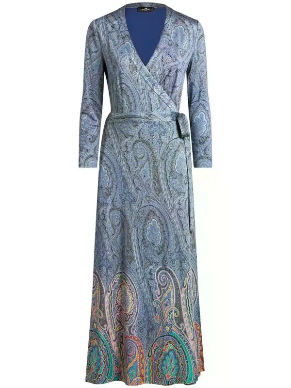 Etro Paisley Wrap Dress