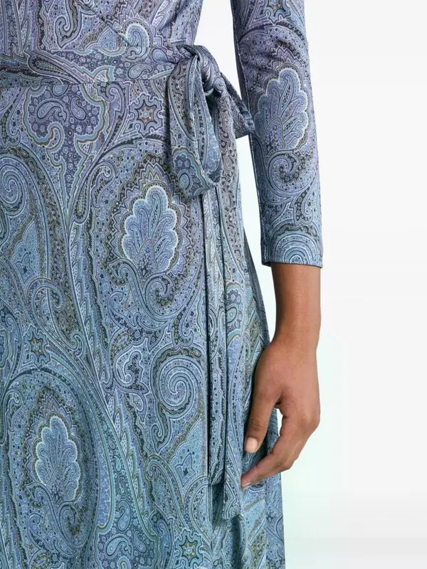 Etro Paisley Wrap Dress