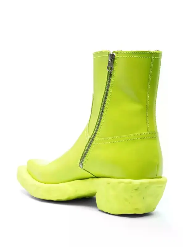 Camper Venga Chunky-sole Leather Boots - Green