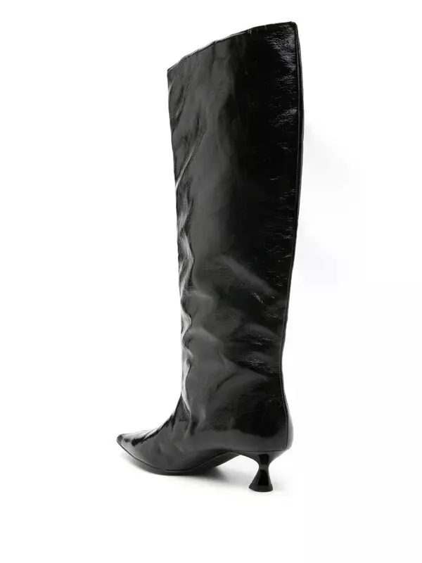 GANNI 45mm Knee-high Mid-heel Boots