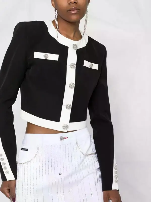 Philipp Plein Two-tone Button-up Jacket