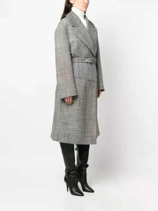 TOM FORD Patchwork Belted Wool Coat