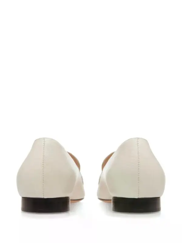 Bally O'brien Grained Leather Loafers - White