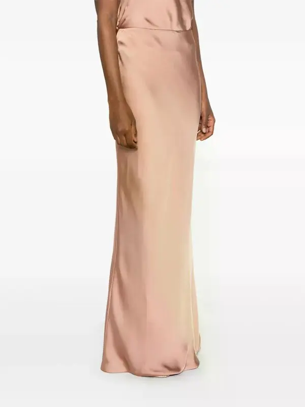 Norma Kamali Bias Maxi Skirt - Brown