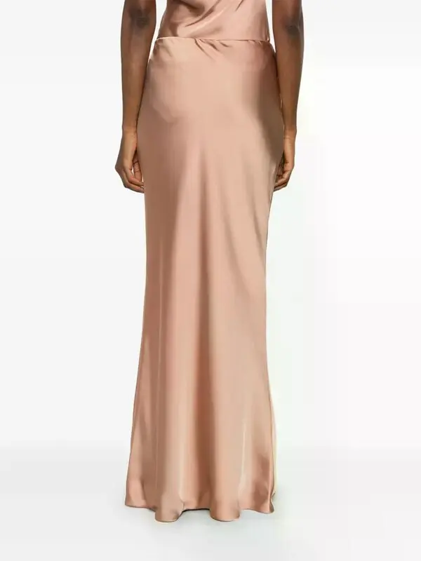 Norma Kamali Bias Maxi Skirt - Brown