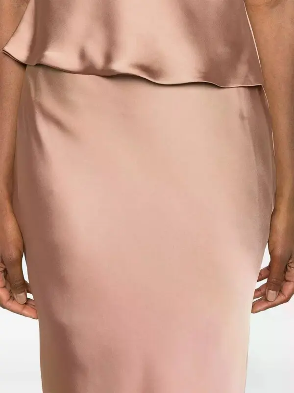Norma Kamali Bias Maxi Skirt - Brown