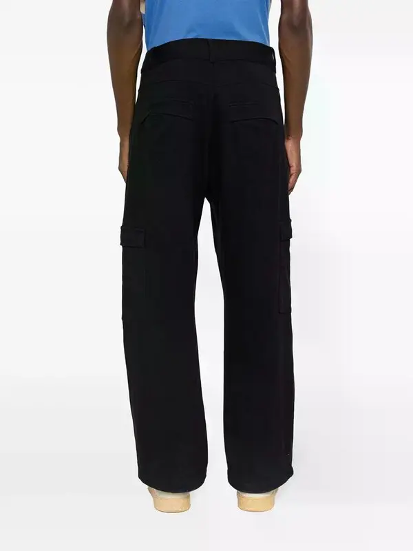 AMIR SLAMA Paneled Wide-leg Cargo Trousers