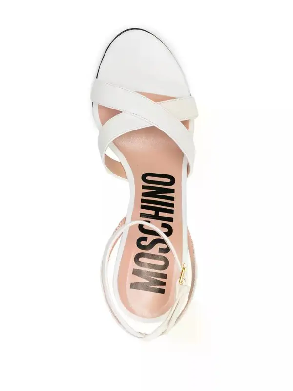 Moschino Logo Wedge-heel Sandals