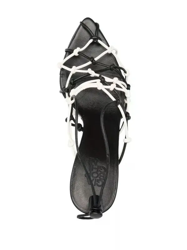 GIABORGHINI Strappy Pointed 100mm Pumps