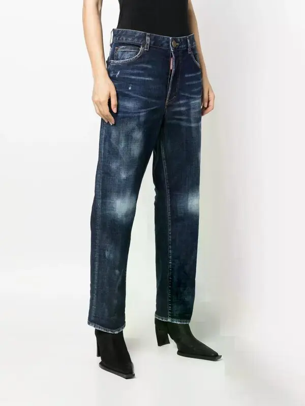 Dsquared2 Straight-leg Jeans With Logo Detail