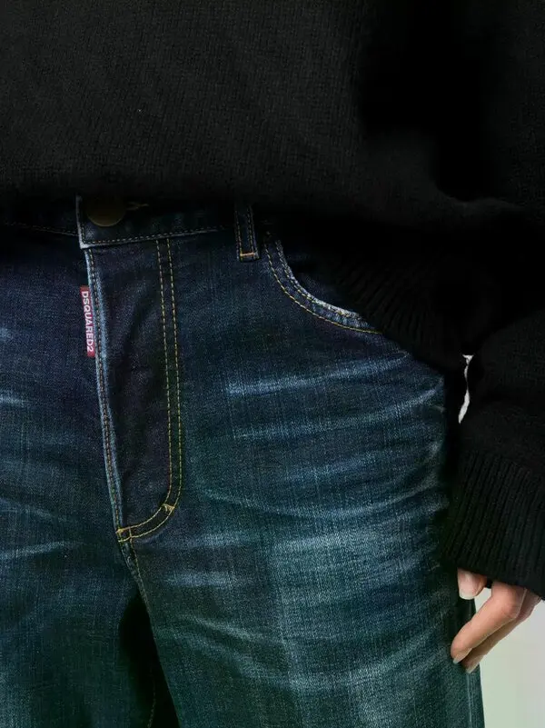 Dsquared2 Straight-leg Jeans With Logo Detail
