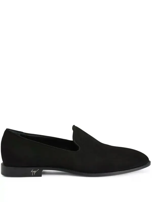 GIUSEPPE ZANOTTI Gatien Suede Loafers - Black