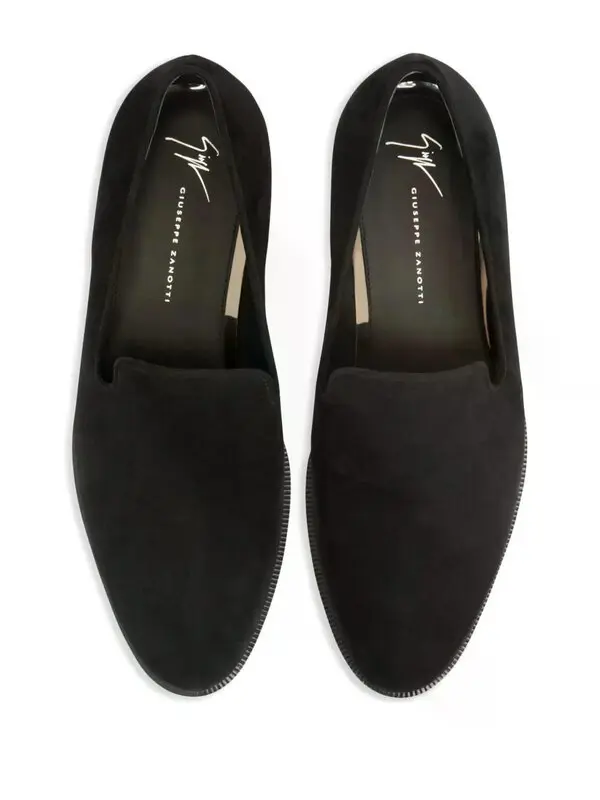GIUSEPPE ZANOTTI Gatien Suede Loafers - Black