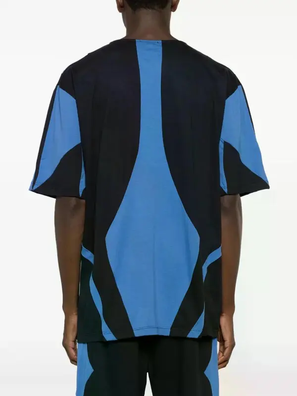 AMIR SLAMA Panelled Round-neck T-shirt