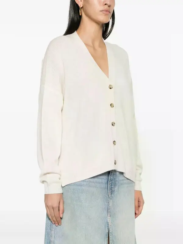ALLUDE Fine-knit Cashmere Cardigan