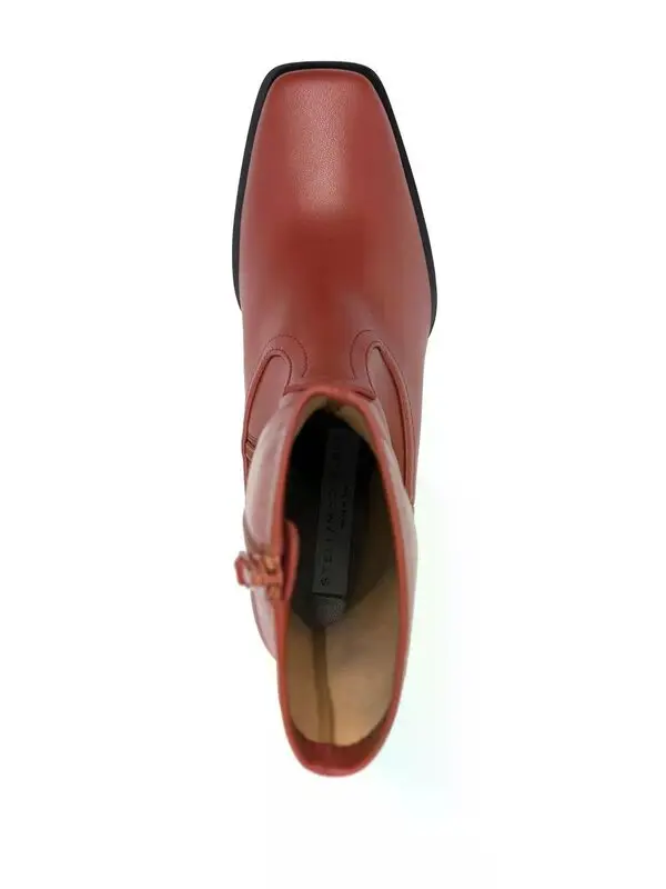 Stella McCartney Western Ankle Boots - Red