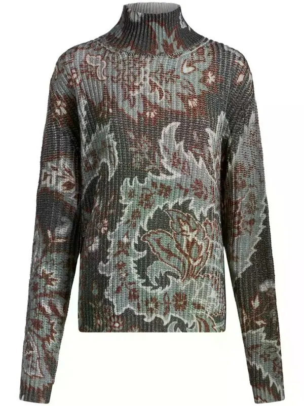 Etro Floral-print Wool Sweater
