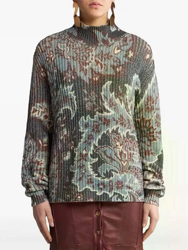 Etro Floral-print Wool Sweater