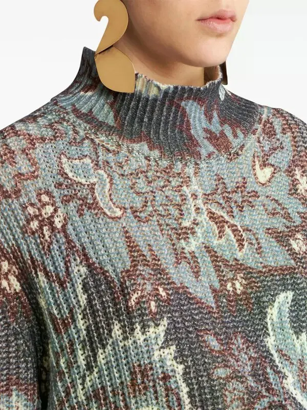 Etro Floral-print Wool Sweater
