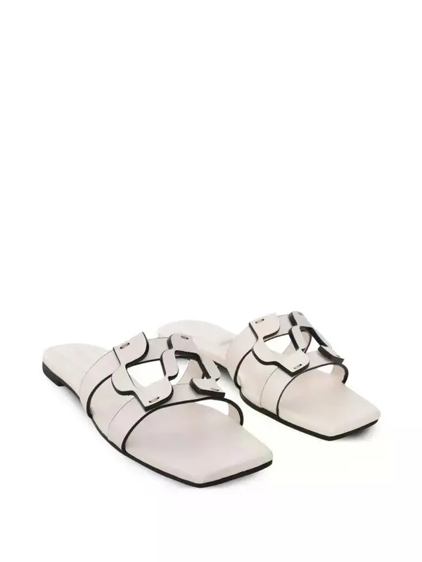 Simkhai Leather Slides - Neutrals