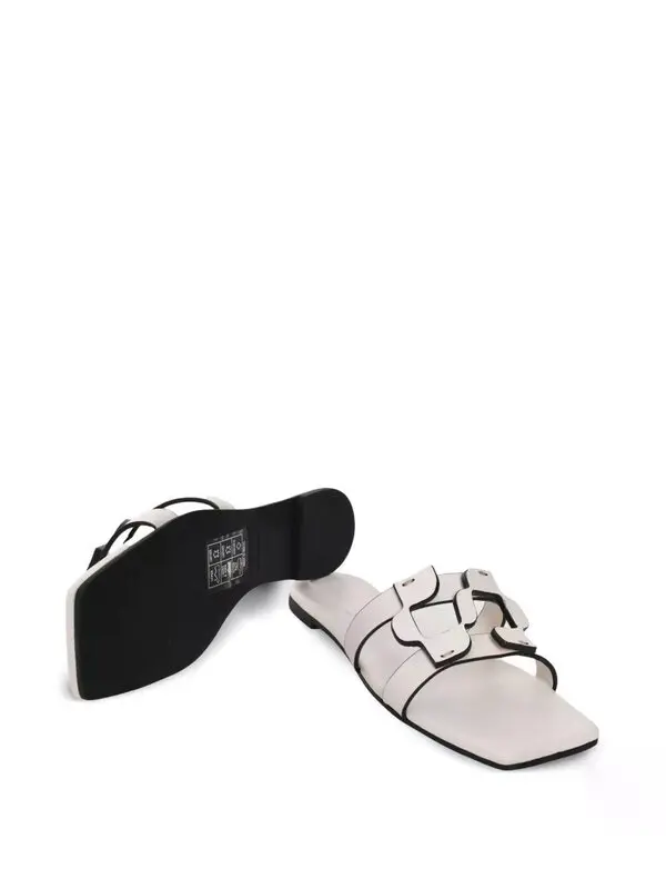 Simkhai Leather Slides - Neutrals