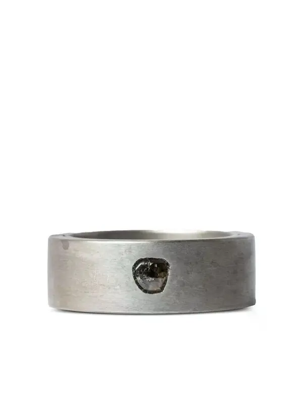 PARTS OF FOUR Sistema Diamond-slab Ring - Silver