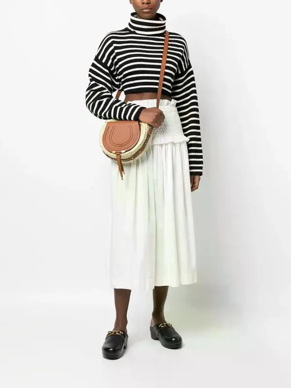 Chloé Marcie Woven Leather Shoulder Bag