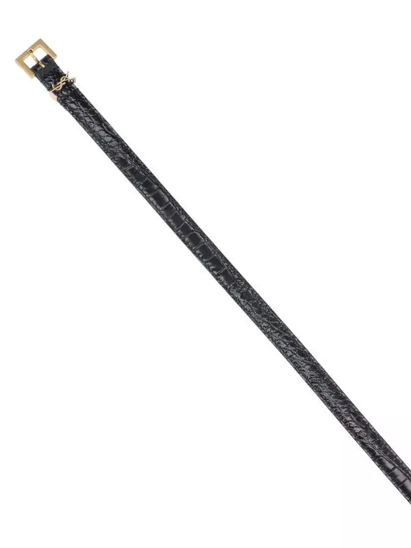 Saint Laurent Cassandre Belt - Black