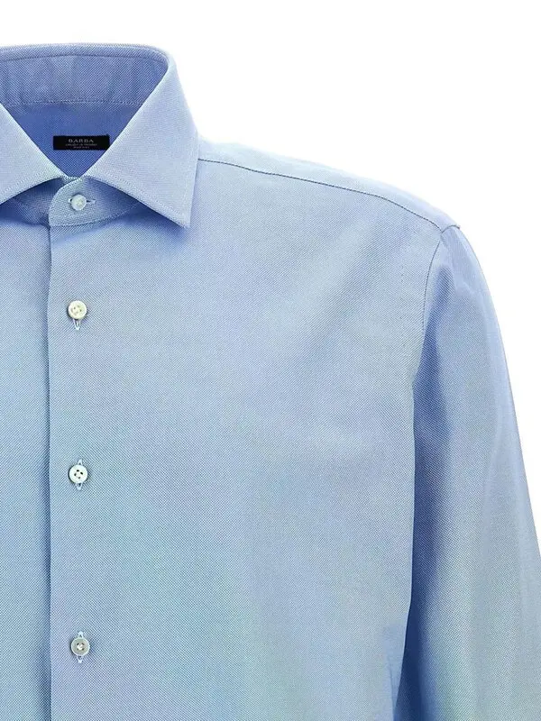 BARBA NAPOLI Cotton Shirt - Blue