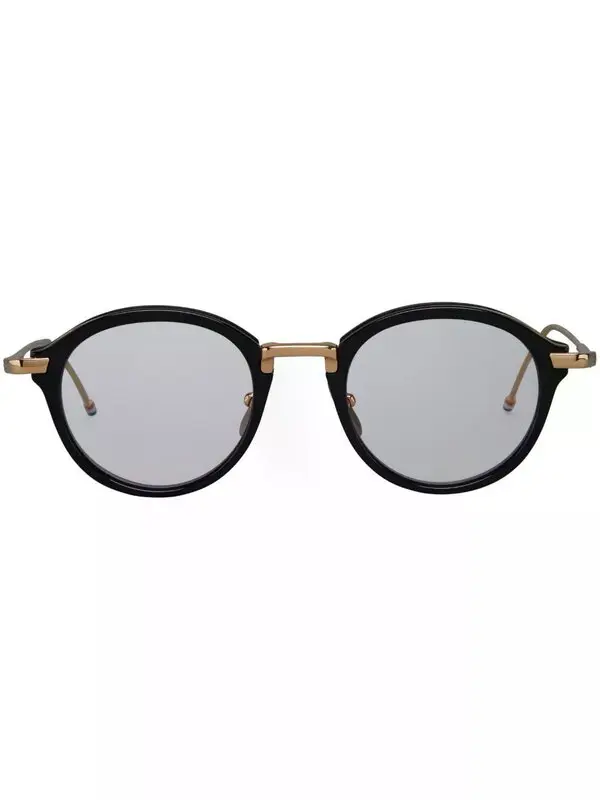 Thom Browne Round-frame Glasses - Black