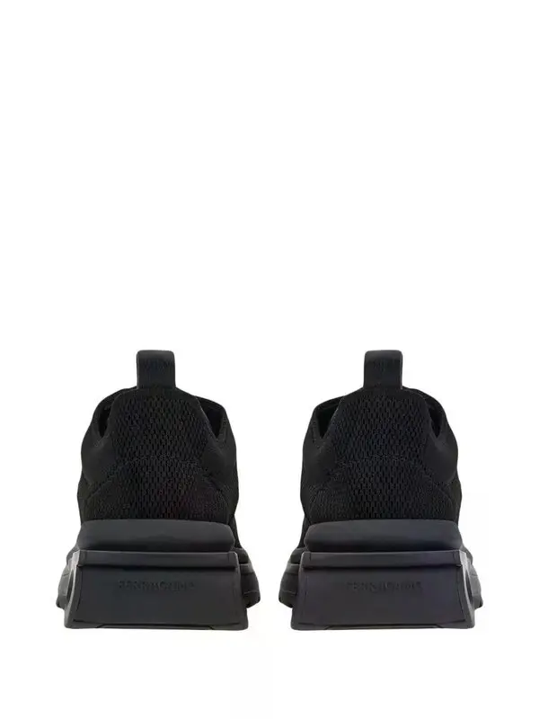 FERRAGAMO Gancini-plaque Low-top Sneakers - Black