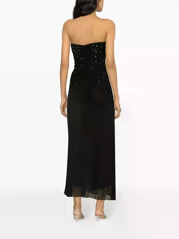 FORTE_FORTE Crystal-embellished Silk Maxi Dress